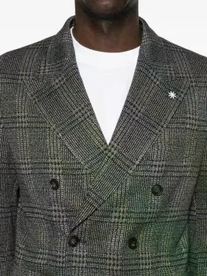 MANUEL RITZ Double-breasted Checked Blazer