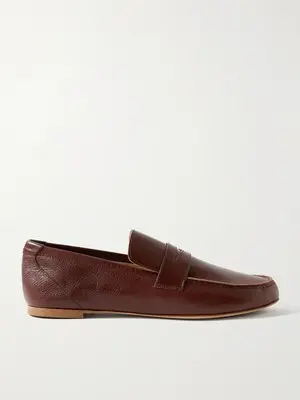 Women's Crinkled Leather Loafers