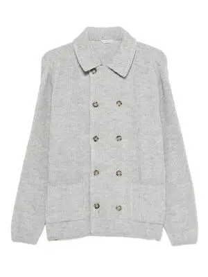 MANUEL RITZ Double-breasted Knitted Blazer