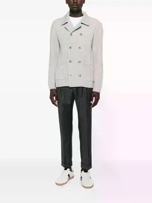MANUEL RITZ Double-breasted Knitted Blazer