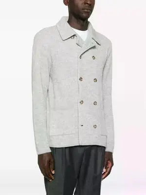MANUEL RITZ Double-breasted Knitted Blazer