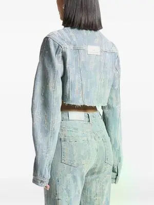 Manière De Voir Alice Distressed-effect Denim Jacket