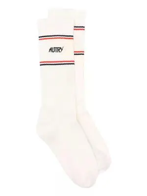 Maison Kitsuné Cotton-blend Socks - White