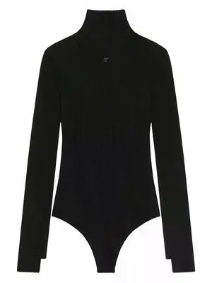 Black Mock Neck Bodysuits