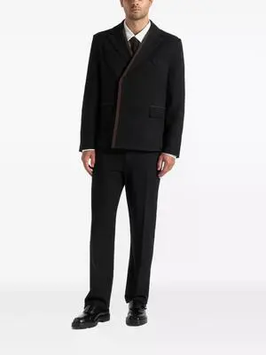 Manière De Voir Alec Double-breasted Contrast-lapel Blazer