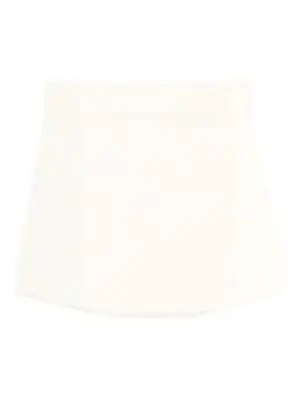 Soft Goat Alpaca Mini Skirt - White