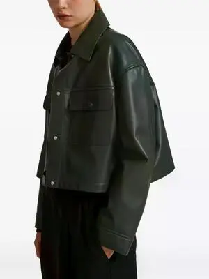 YVES SALOMON Flap-pocket Leather Jacket