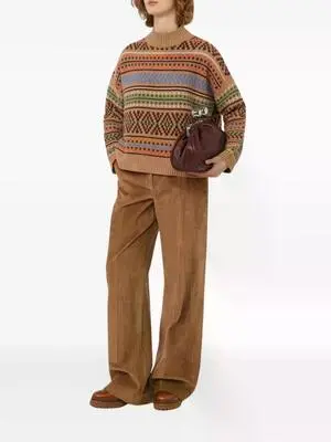 Max Mara Fairisle High-neck Sweater