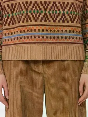 Max Mara Fairisle High-neck Sweater