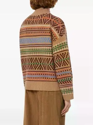 Max Mara Fairisle High-neck Sweater