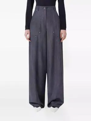 Max Mara High-waisted Patch-pocket Trousers