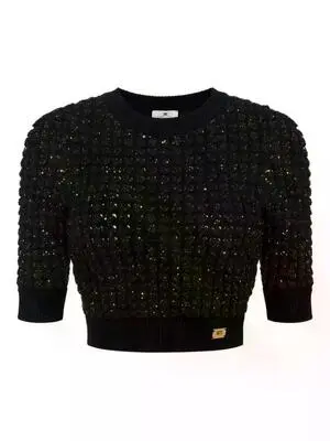 Elisabetta Franchi Bouclé Knit Top