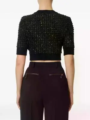 Elisabetta Franchi Bouclé Knit Top