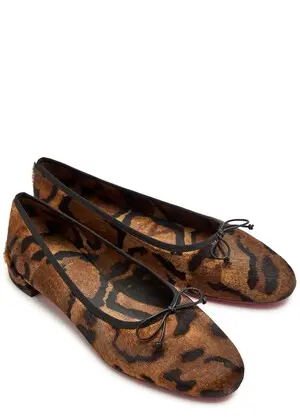 CHRISTIAN LOUBOUTIN Calf Hair Ballet Flats - Leopard