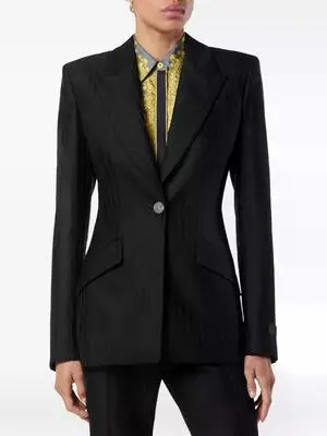 Versace Pinstripe Single-breasted Blazer