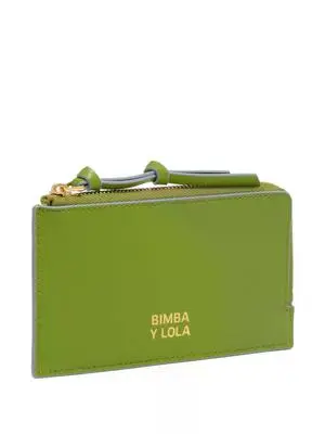 Bimba Y Lola Leather Zip Purse - Green