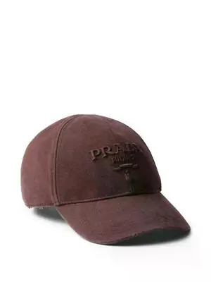 Prada Canvas Baseball Cap - Red