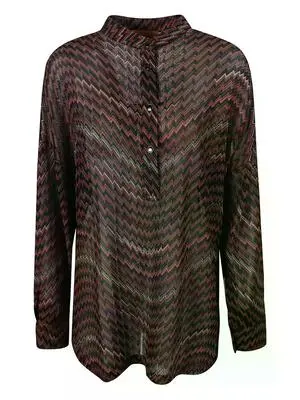 Missoni Chevron Buttoned Top