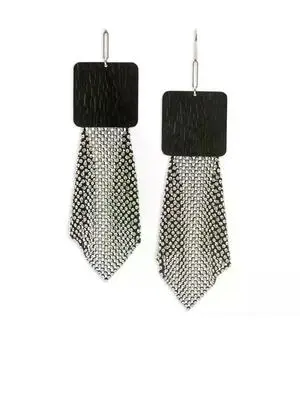 Isabel Marant Ava Draped Earrings - Black