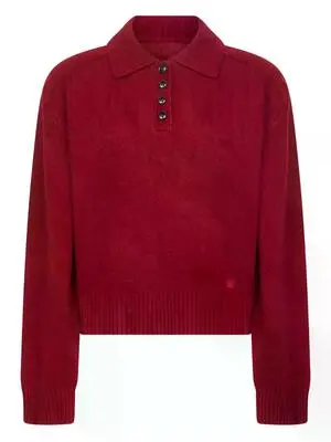 Loulou De Saison Buttoned Knit Polo Top