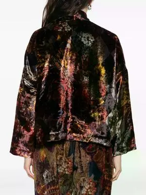 YAVI Floral-print Jacket - Black