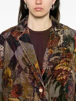 YAVI Floral-print Blazer