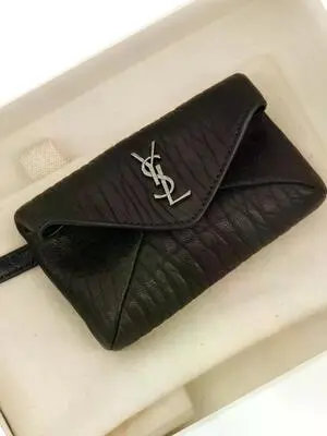 Saint Laurent Cassandre-plaque Wallet