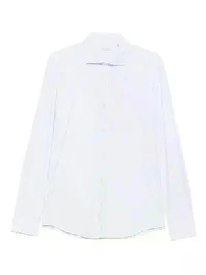 ALLEY DOCKS 963 Micro-print Shirt - White