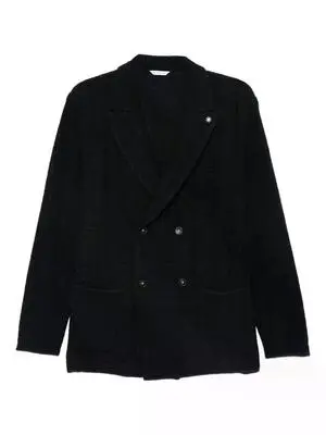 MANUEL RITZ Double-breasted Knitted Blazer