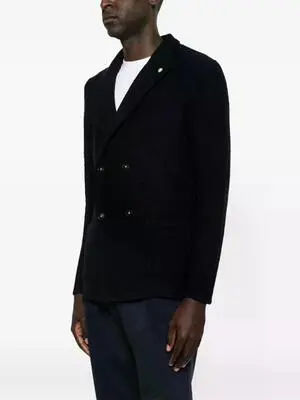 MANUEL RITZ Double-breasted Knitted Blazer