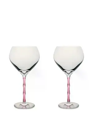 La DoubleJ Bamboo Balloon Glasses - Pink