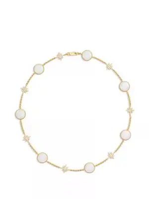 APM MONACO Nacre And Zirconia Necklace - Gold
