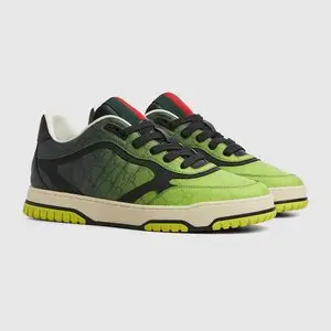 Gucci Re-web Gg Supreme Sneakers - Green