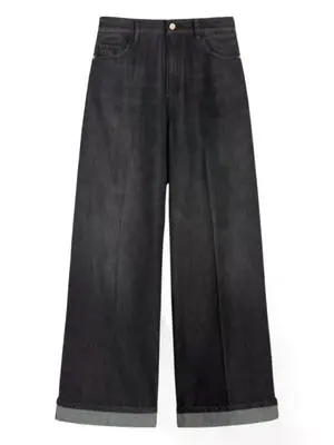 Max Mara Wide-leg Cuffed Jeans