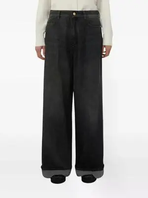 Max Mara Wide-leg Cuffed Jeans