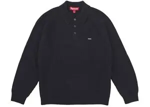 Supreme Small Box Polo Shirt Sweater - Black