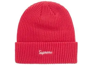 Supreme Loose Gauge Beanie Bright Red