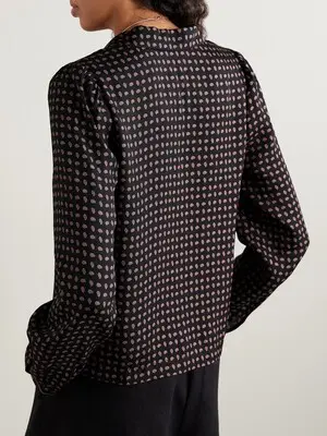 DÔEN Juliana Paisley-print Silk-blend Blouse