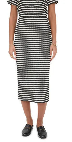 LE BOP Pencil Skirt With Stripe Pattern