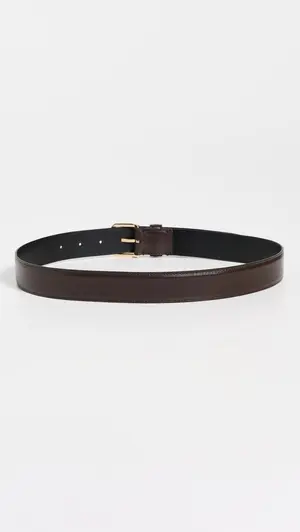 Vince 32mm Stitched Leather Belt