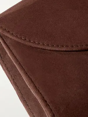 HUNTING SEASON Opera Suede Clutch - Brown