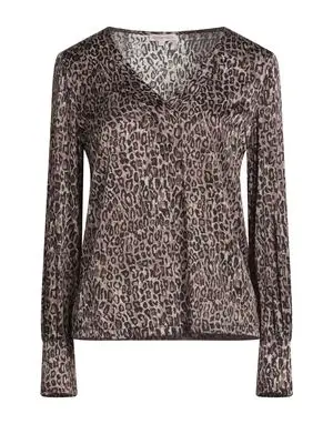 CAMICETTASNOB Leopard-print Satin Top