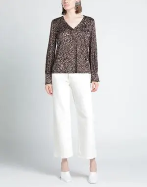 CAMICETTASNOB Leopard-print Satin Top