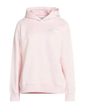 GANNI Sweatshirt Light Organic Cotton - Light Pink