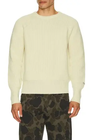 AFTER PRAY Rover Patched Knit Crew Neck Sweater