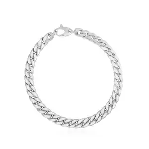 THE LOVERY FINE JEWELRY 14k Gold Cuban Link Bracelet - White Gold