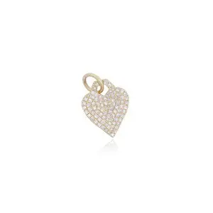 THE LOVERY FINE JEWELRY Diamond Heart Padlock Charm - Yellow Gold