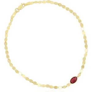 THE LOVERY FINE JEWELRY Disco Chain Bracelet - Garnet