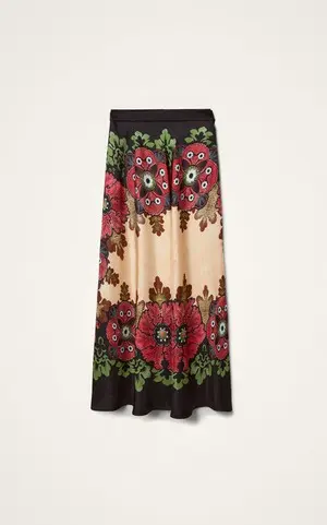 LA DUBLEJ Sarong Placée Skirt