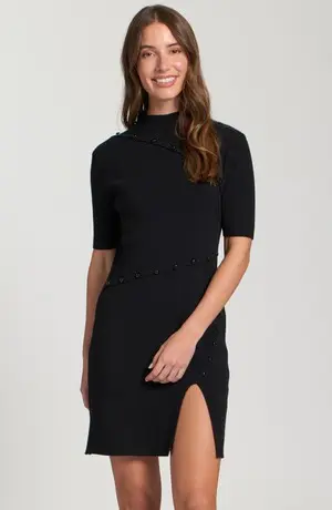 APNY Bead Detail Sweater Dress